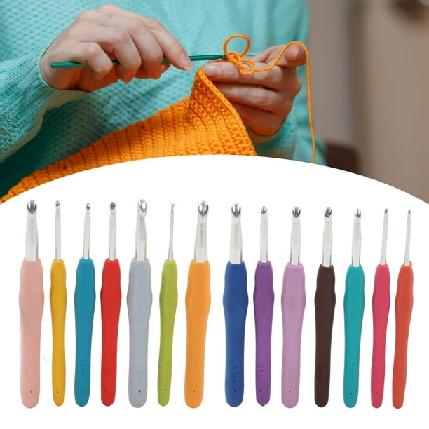 Crochets De Corchet Multicolores, 14 Pièces, Poignée En Aluminium ...