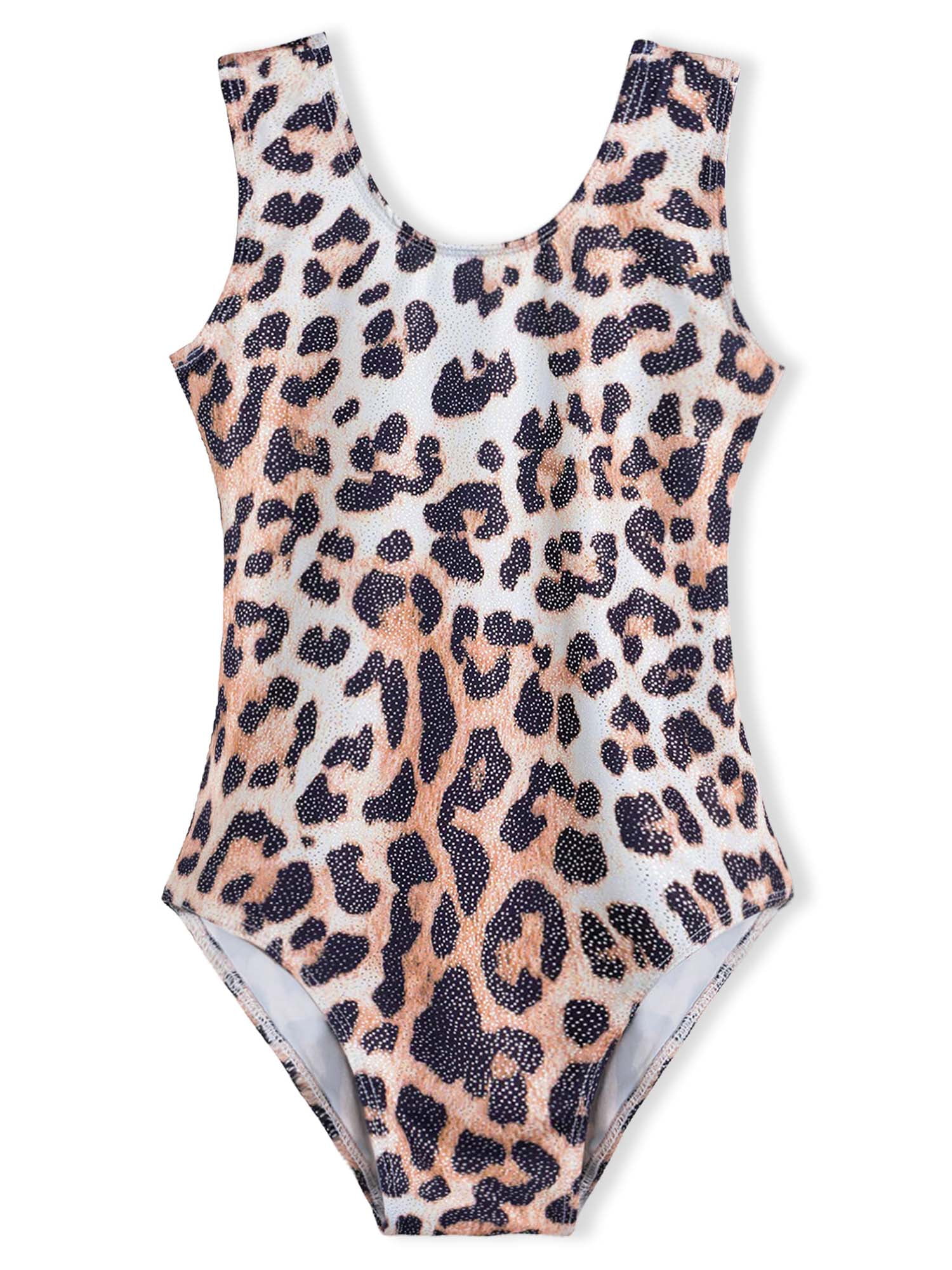 Girls Leotards for Gymnastics Brown Size 6-7 Years Old One-Piece Ballet ...