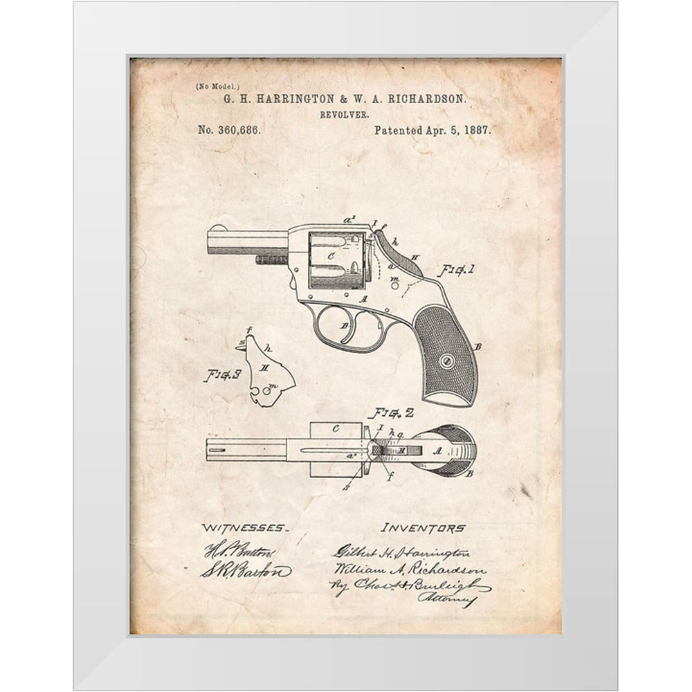 Borders, Cole 19x24 White Modern Wood Framed Museum Art Print Titled ...