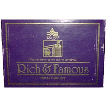 Rich and Famous Trivia Set | Walmart Canada