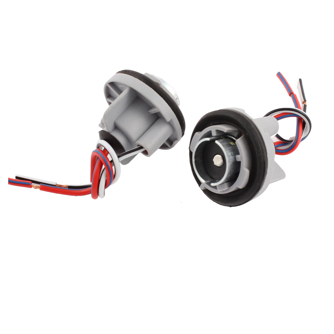2 x 1156 7507 1156A Bulbs Signal Lights Socket Harness Adapters Gray ...