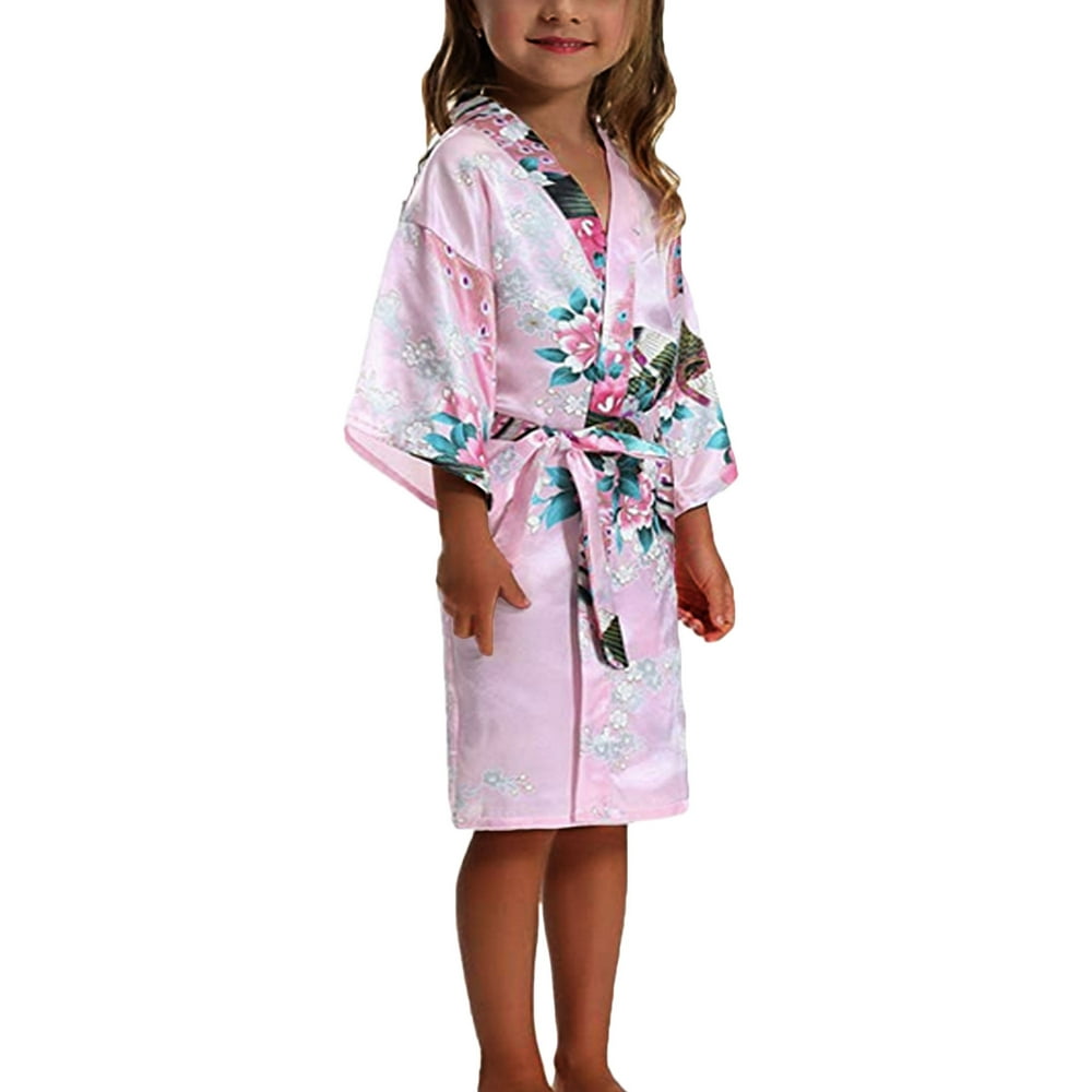 Gifts Are Blue - Girls Robes, Floral, Sizes 2T-14, Flower Girl Robes ...