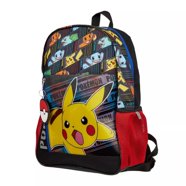 Pokemon Pikachu Face Backpack with Ears - Large School Bookbag, Size ...