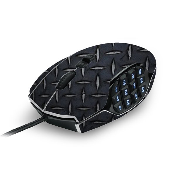 Skin Decal Wrap for Logitech G600 MMO Gaming Mouse sticker Black ...