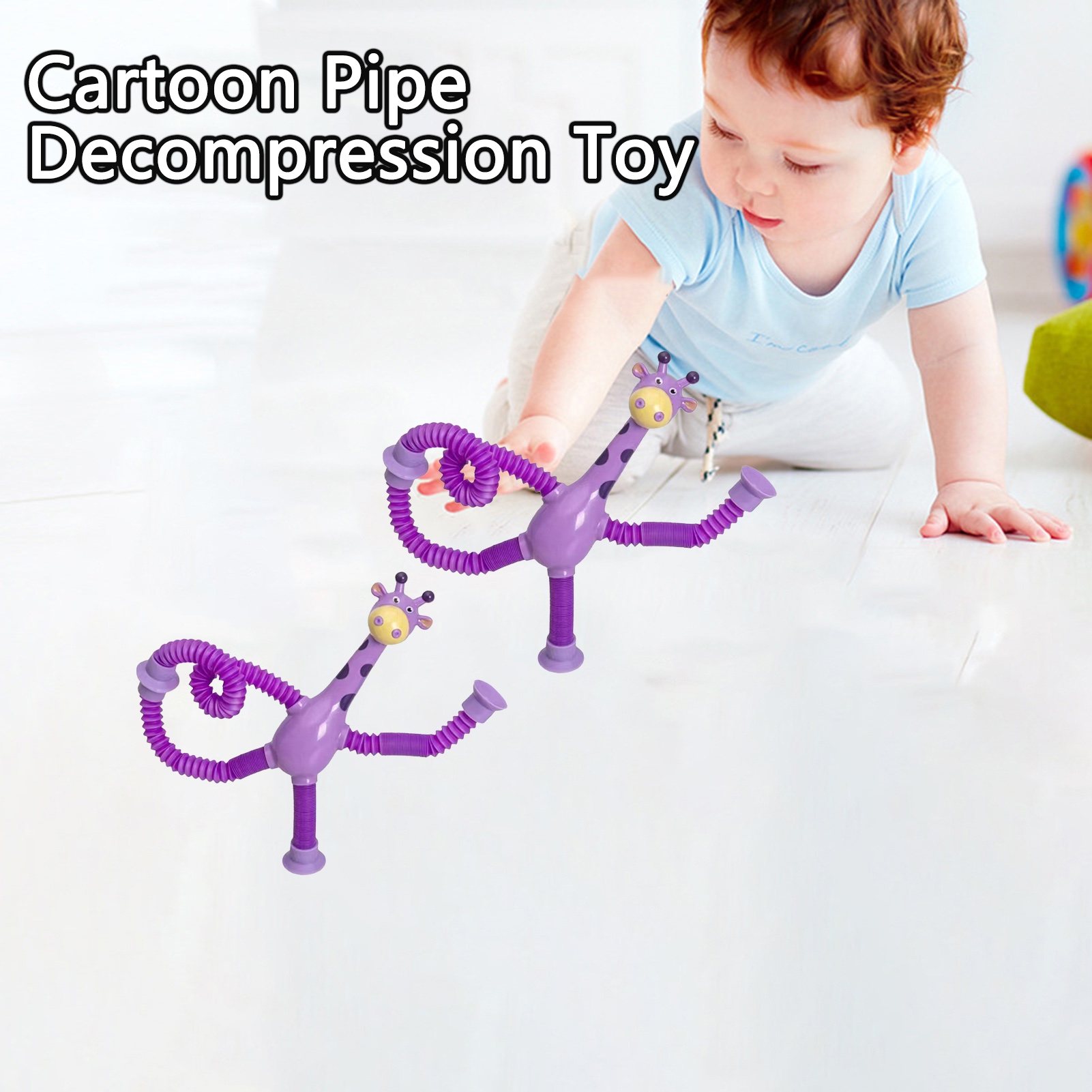 Giraffe Suction Toy with Telescopic Tube, Various Shapes, Built-in ...