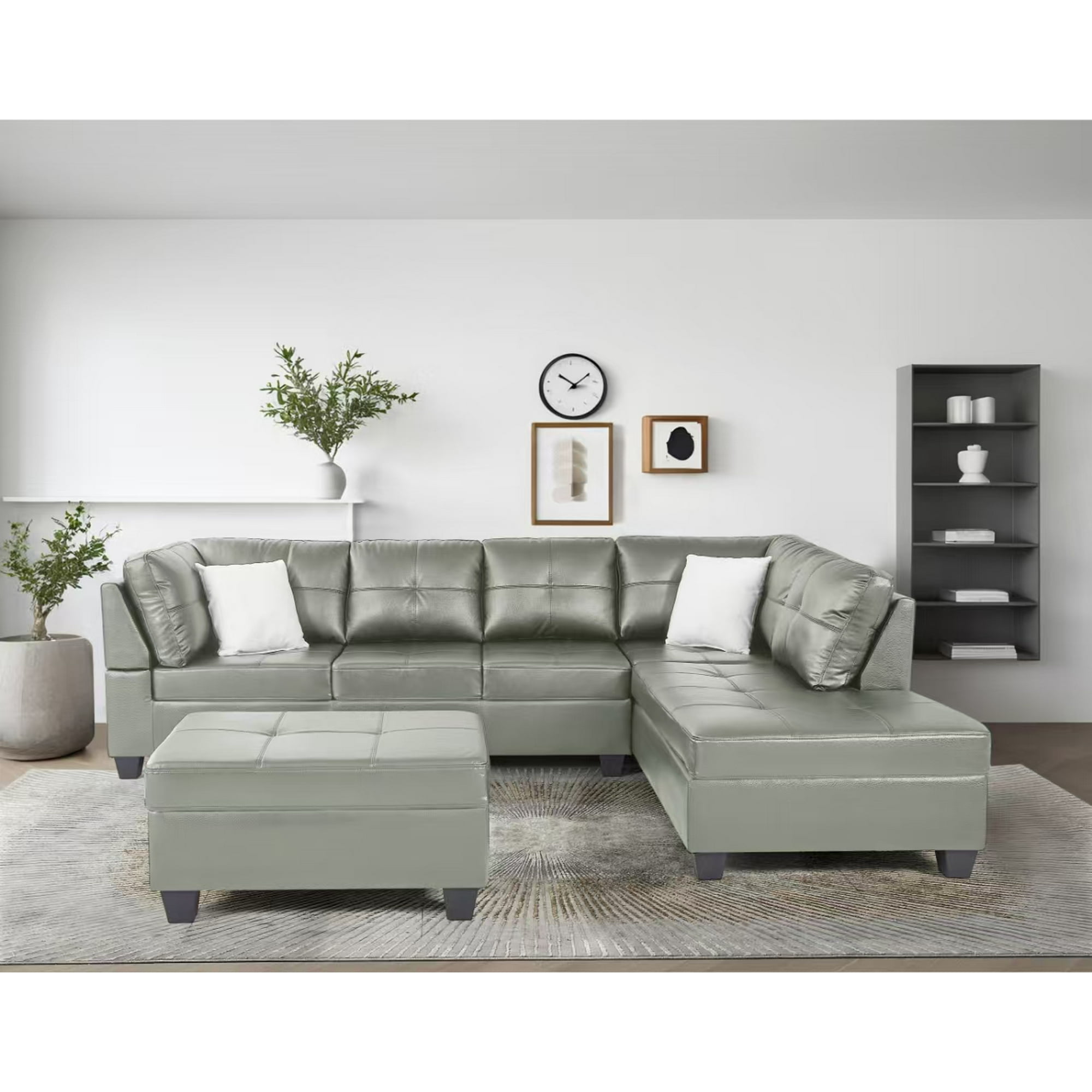 Click here for Queensons University Sectional With Storage Ottoma... prices