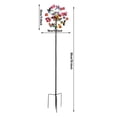 Outdoors Solar Wind Spinners with Decorative Flowers,Solar Wind ...