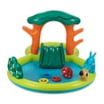 Play Day Round Inflatable Backyard Play Center & Kiddie Splash Pool ...
