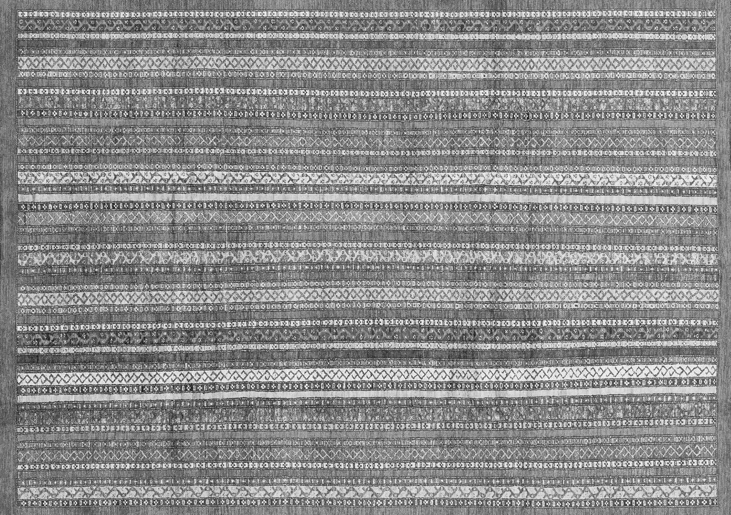 Ahgly Company Indoor Rectangle Abstract Gray Modern Area Rugs, 2' x 5 ...