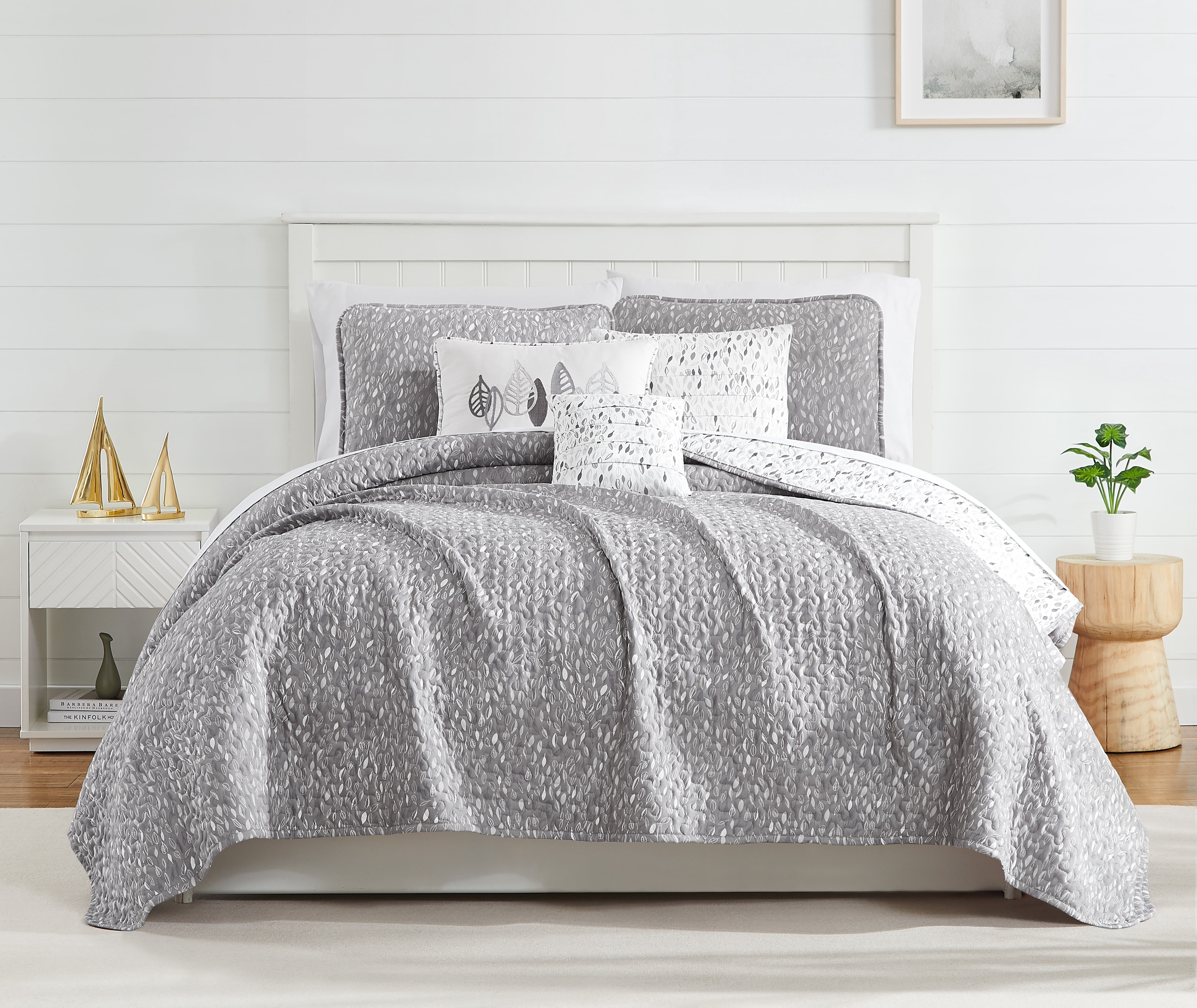 Southshore Fine LinensOversized 6-Piece Quilt Queen Bedding Set ...