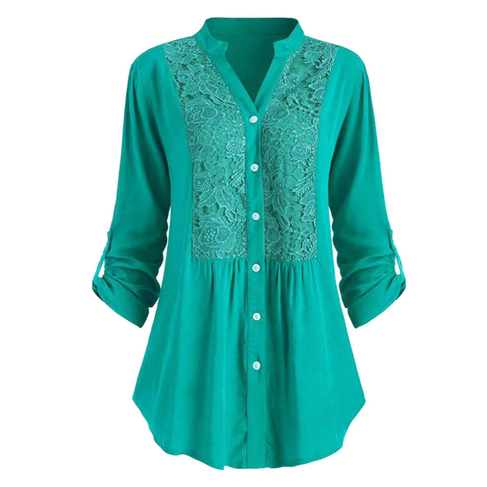 Click here for Mawclos Women Shirts Long Sleeve Tops Button Up Bl... prices