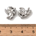 304 Stainless Steel Beads Cupid Stainless Steel Color 13x10.5x5mm Hole ...
