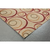 Liora Manne Spello 1936/24 Hoops Red Area Rug 5 Feet X 7 Feet 6 Inches ...