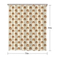 Basics Bathroom Shower Curtain, Water Resistant Fabric with Grommets ...