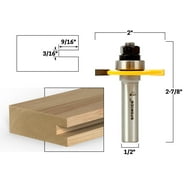 3 Bit Glass Door Router Bit Set - Round-Over Bead - 1/2" Shank - Yonico ...