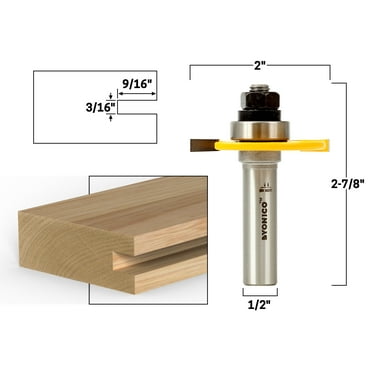 Yonico Tongue & Groove Router Bit Set - Large Stock up to 1-1/4 ...
