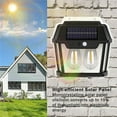 4 Pack Solar Wall Lights Outdoor,Waterproof Motion Sensor Tungsten Light,Dusk to Dawn Solar ...