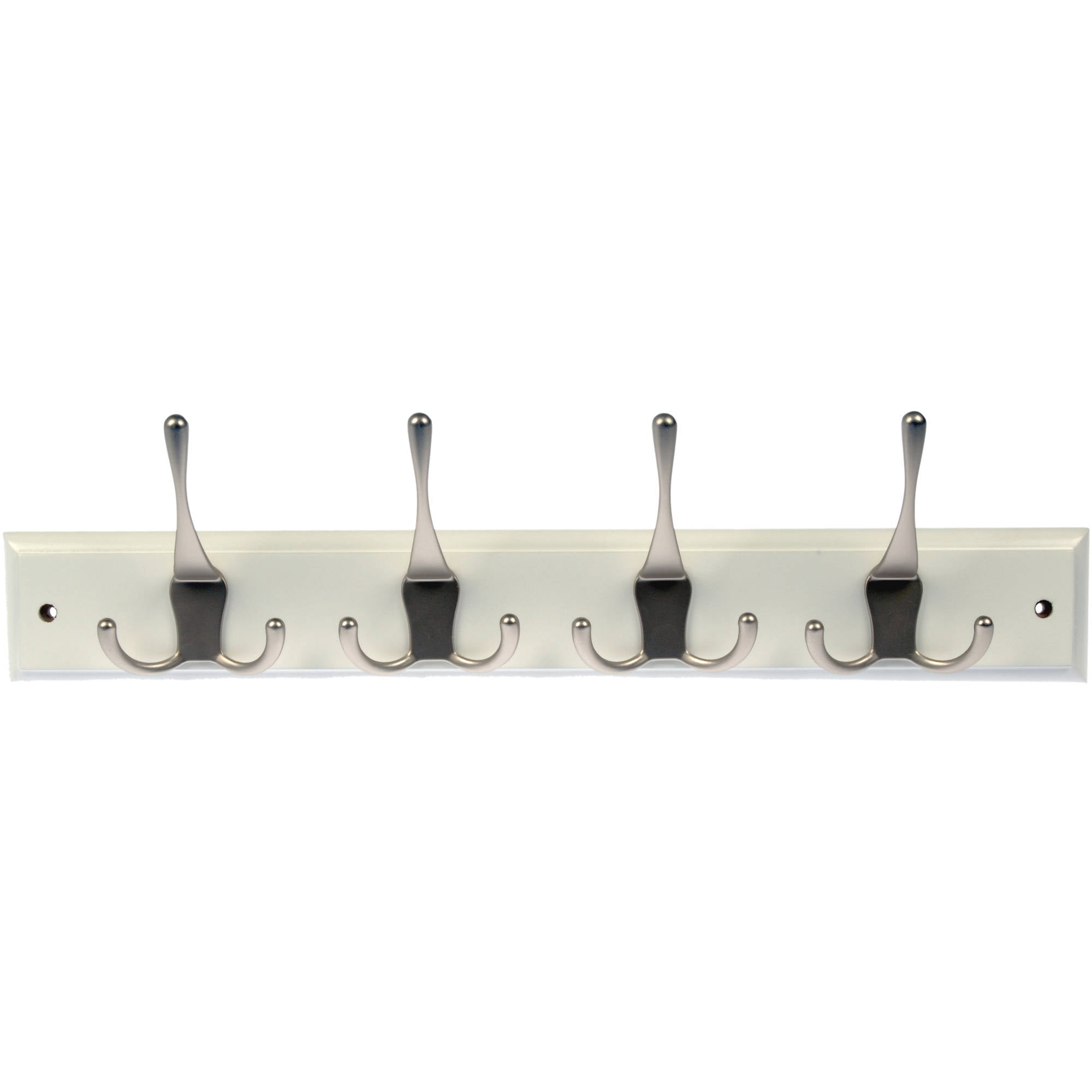 Dorman Hardware 18" Hook Board, White Finish with 4 Economy Triple ...