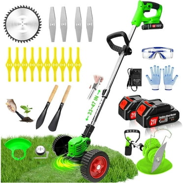 Earthwise 12-Inch 3-in-1 Lawn Edger, Grass Trimmer & Mower Combo Tool ...