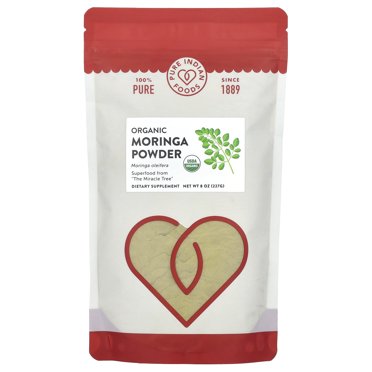 USDA Organic Moringa Leaf Powder, Raw Superfood, Multi-Vitamin, Energy ...