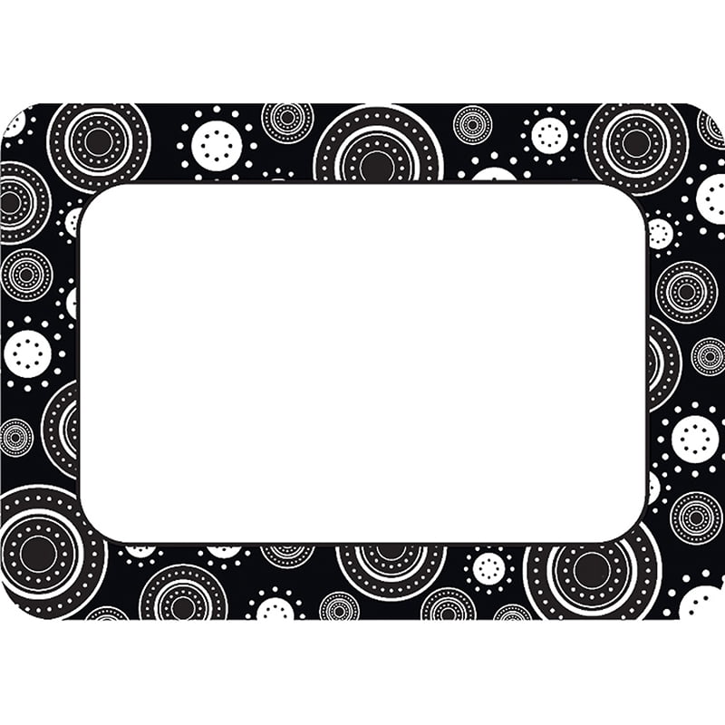 Name Tag Template For Kids Black And White