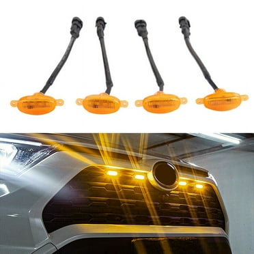 KEEGTBOX Full LED Front SSF20 Bumper Fog Light with White DRL Daytime ...