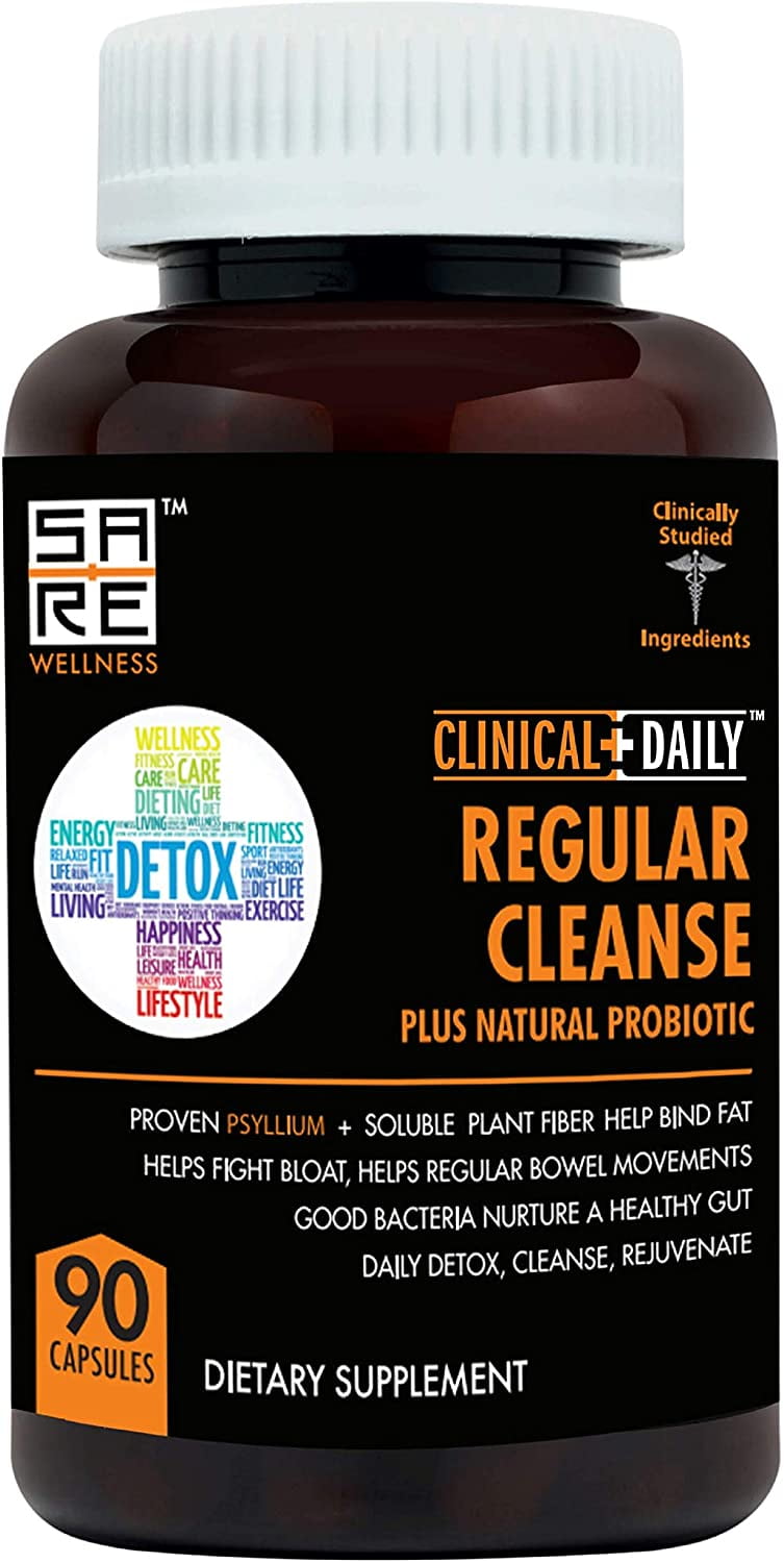 Clinical Daily Colon Cleanse Detox Supplement with Probiotics ...
