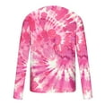 Dlfvub Tie Dye T Shirts For Men Long Sleeve Regular Fit T Shirt Blouse