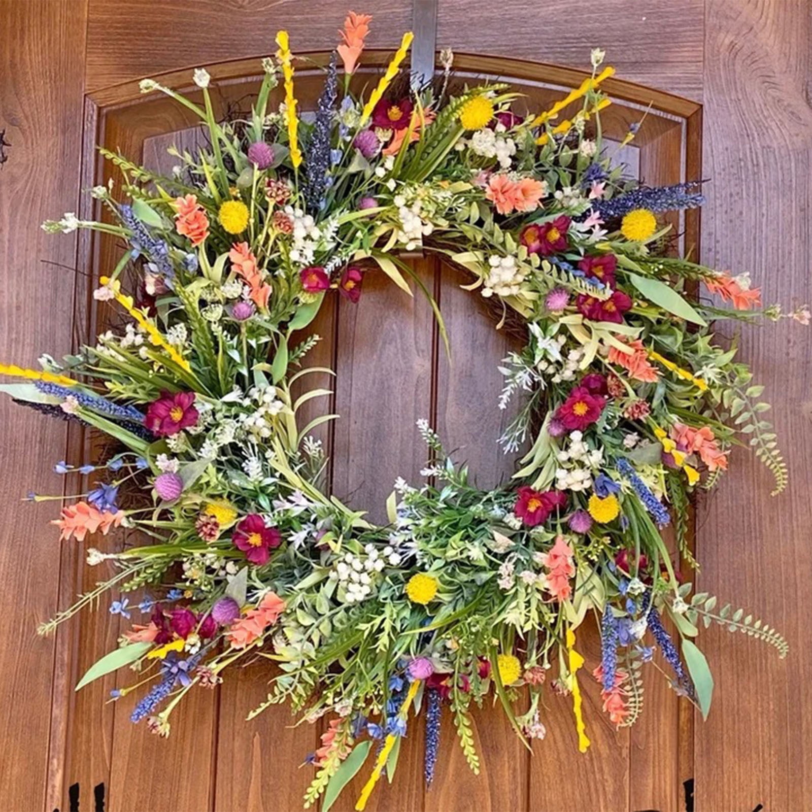 Click here for Wifklsiipg Texas Wildflower Wreath Spring And Summ... prices