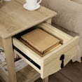 Wood End Table with Drawer, Orchard Oak Finish - Walmart.com
