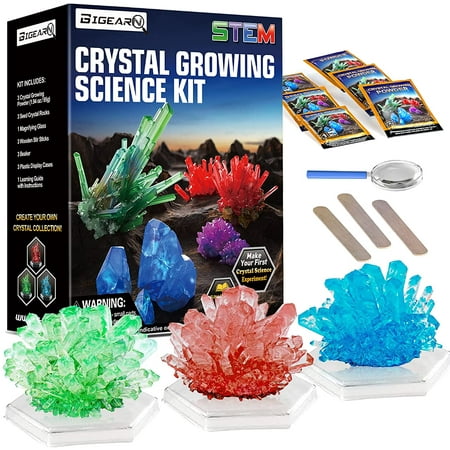 Crystal Growing Science Kit - Fun and Educational STEM Chemistry ...