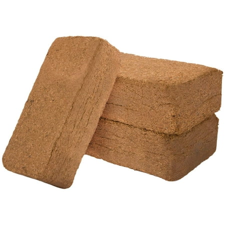 Pack of 3 Coco Coir Bricks- Coconut Fiber Castings Expandable Plant ...