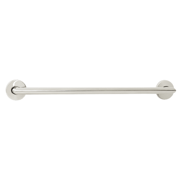 48-inch Coronado Designer Oval Bathroom Shower Grab Bar with Mitered ...