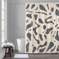 Abstract Color Blocks Shower Curtain Set, Waterproof Shower Curtains ...