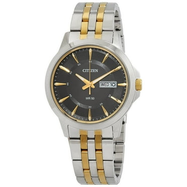 Citizen Men's Gold Tone Stainless Steel Blue Dial Watch - BI1032-58L ...
