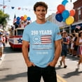 EliteGoogv Mens Short Sleeve Crew Neck T Shirt Front Print 250 Years We ...