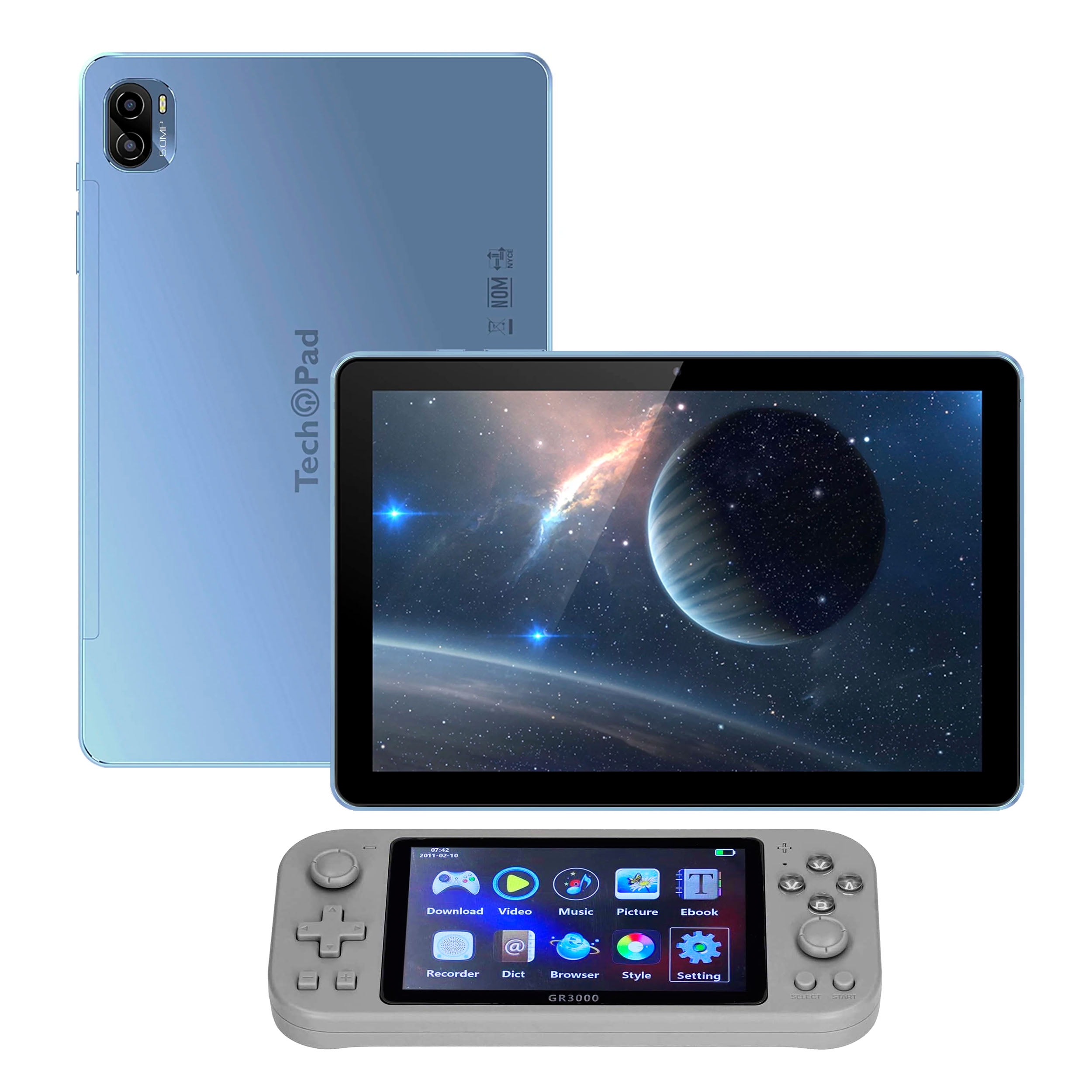 TABLET TECHPAD Z10 10.1 4GB 64GB ANDROID 13 QUAD CORE 4G LTE AZUL ...