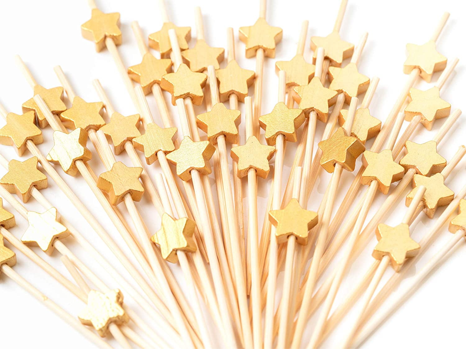 Cocktail Picks 100 Counts Handmade Sticks Wooden Toothpicks Cocktail ...