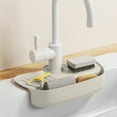 Faucet Spatter Rack Countertop Mat Kitchen Rag Sponge Storage Organizer ...