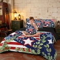 Manfei Eucalyptus Star Print Full Size Bedding Sets, USA Flag Stripe ...