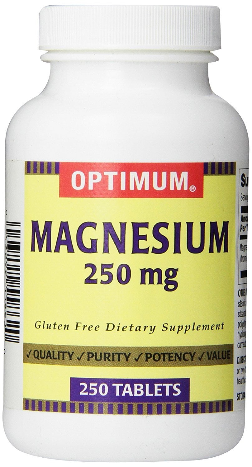 Optimum Magnesium Tablets, 250 mg, 250 Count - Walmart.com