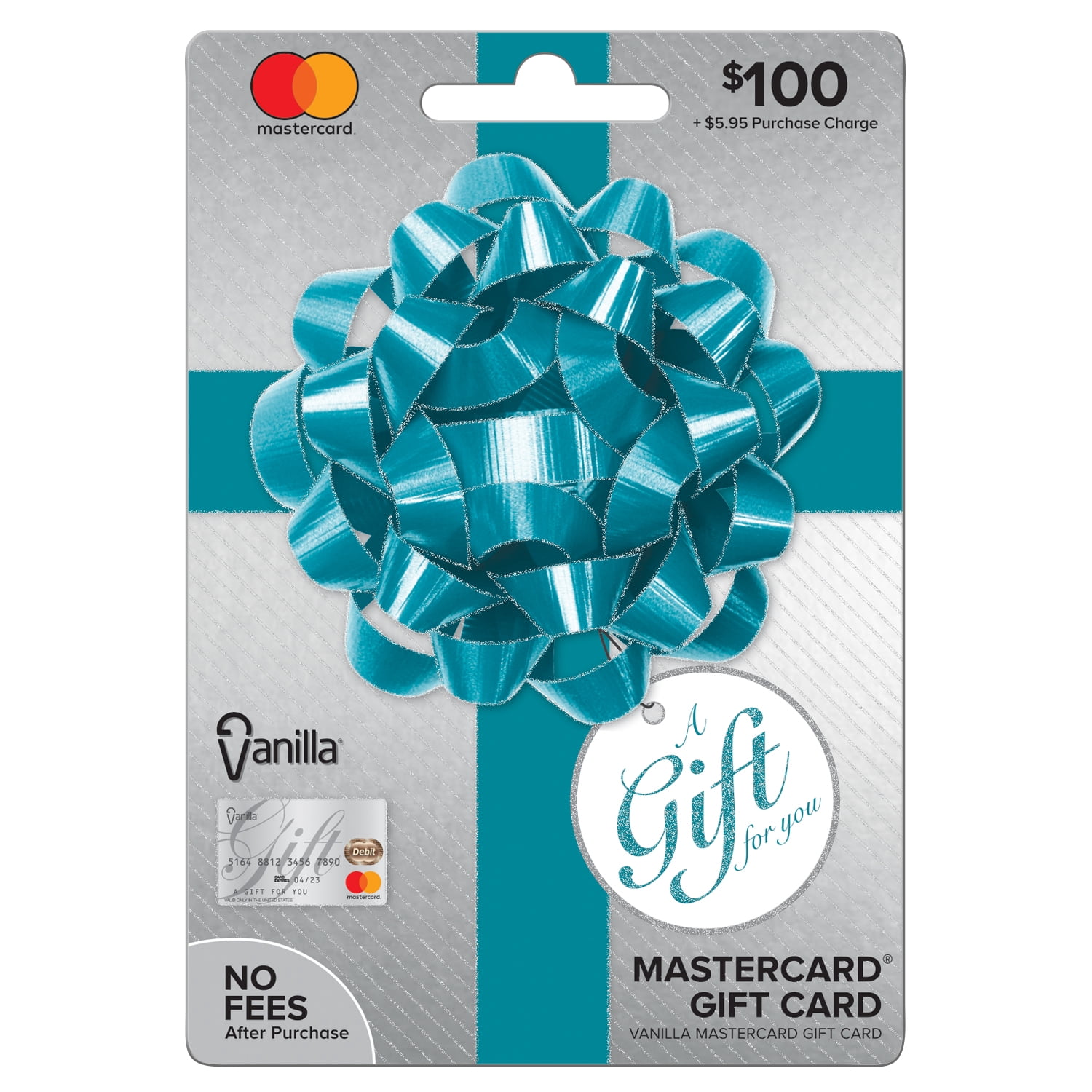 Vanilla Mastercard 100 Party Bow Gift Card Walmart