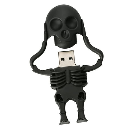 Cartoon Skull Head USB Flash Drive Memory Storage U Stick for Computer ...