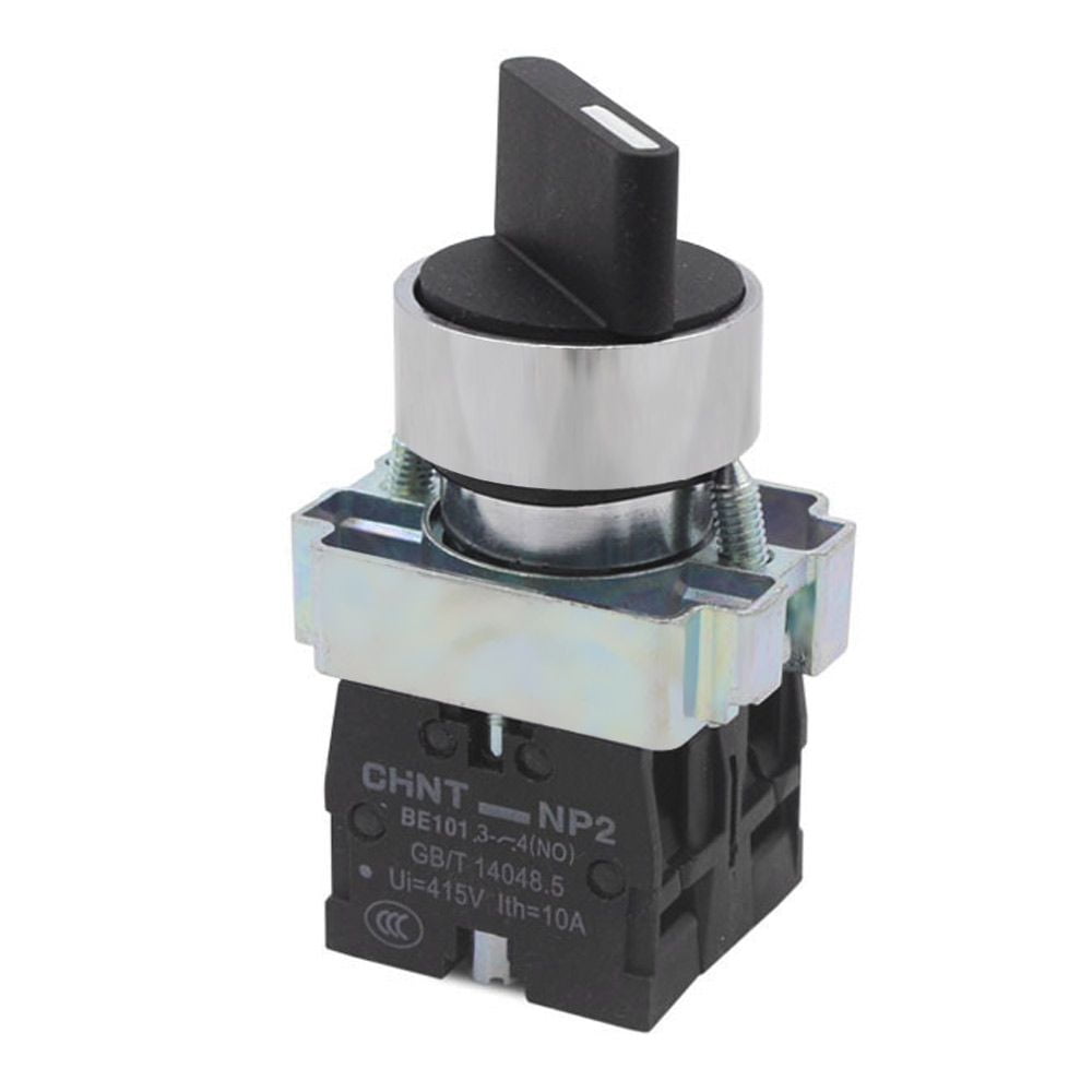 Durable 2NO 22mm 10A Self-locking NP2-BD33 Selector Button Switch Rotary Switches - Walmart.com