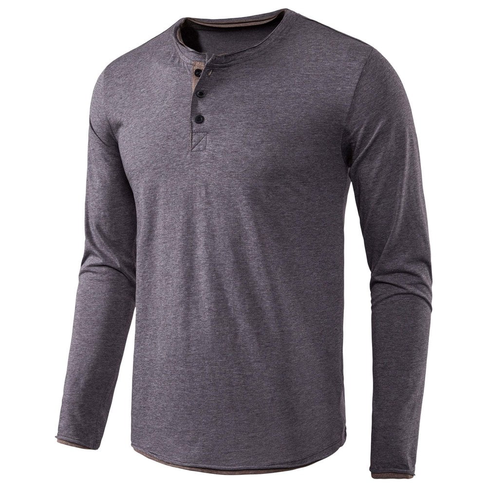 Click here for Generic 2024 Clearance Henley Shirts For Men Breat... prices