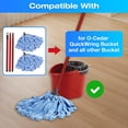 Spin Mop Set Compatible with O-Cedar QuickWring Bucket, 1 Adjustable ...