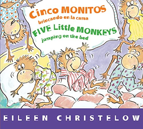 Pre-Owned Cinco Monitos Brincando En La Cama/Five Little Monkeys ...