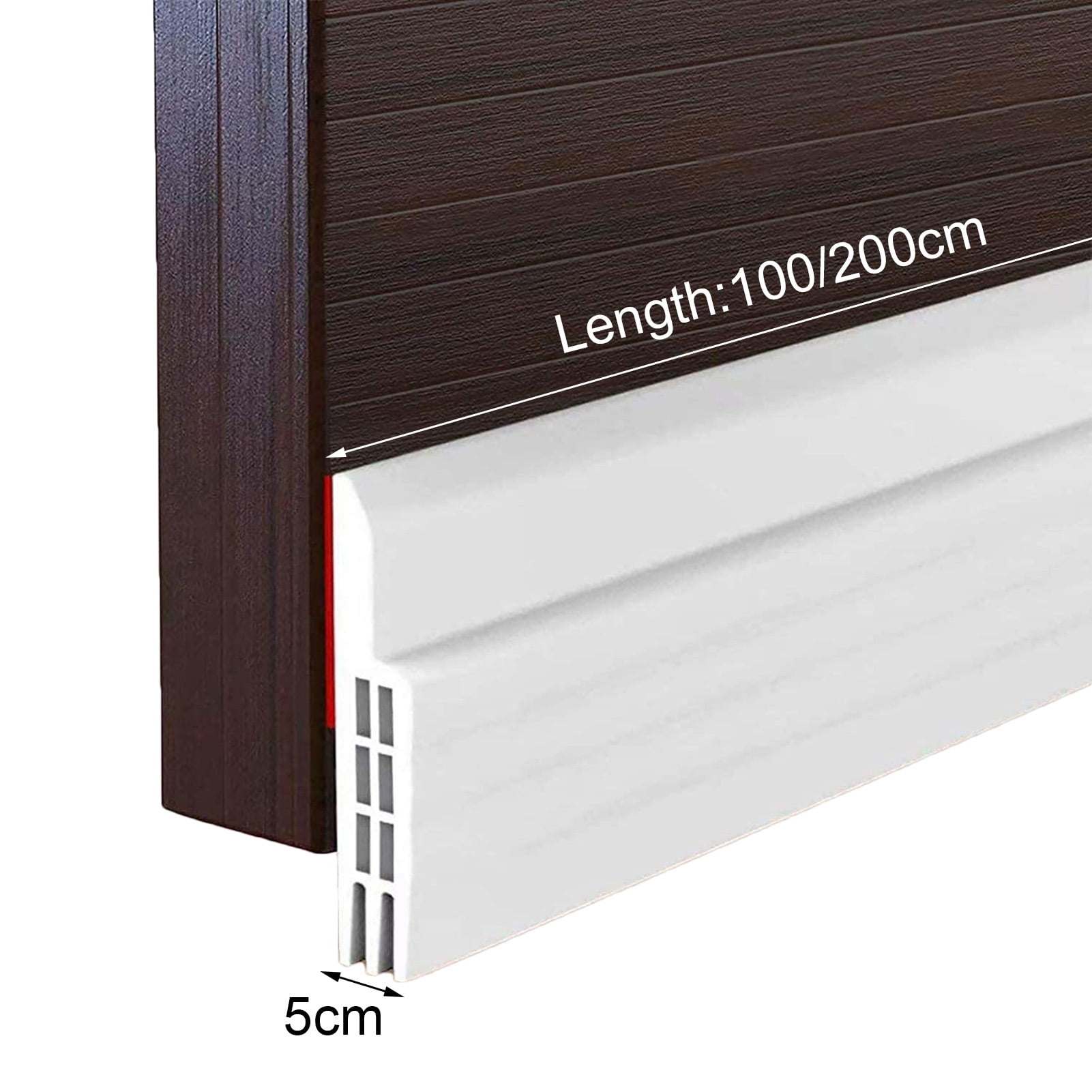 Washranp 1m/2m Door Draft Stopper,Strong Adhesive Door Bottom Seal Dust ...