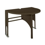 All Weather Wicker Patio Table Set with Umbrella - Outdoor Furniture ...