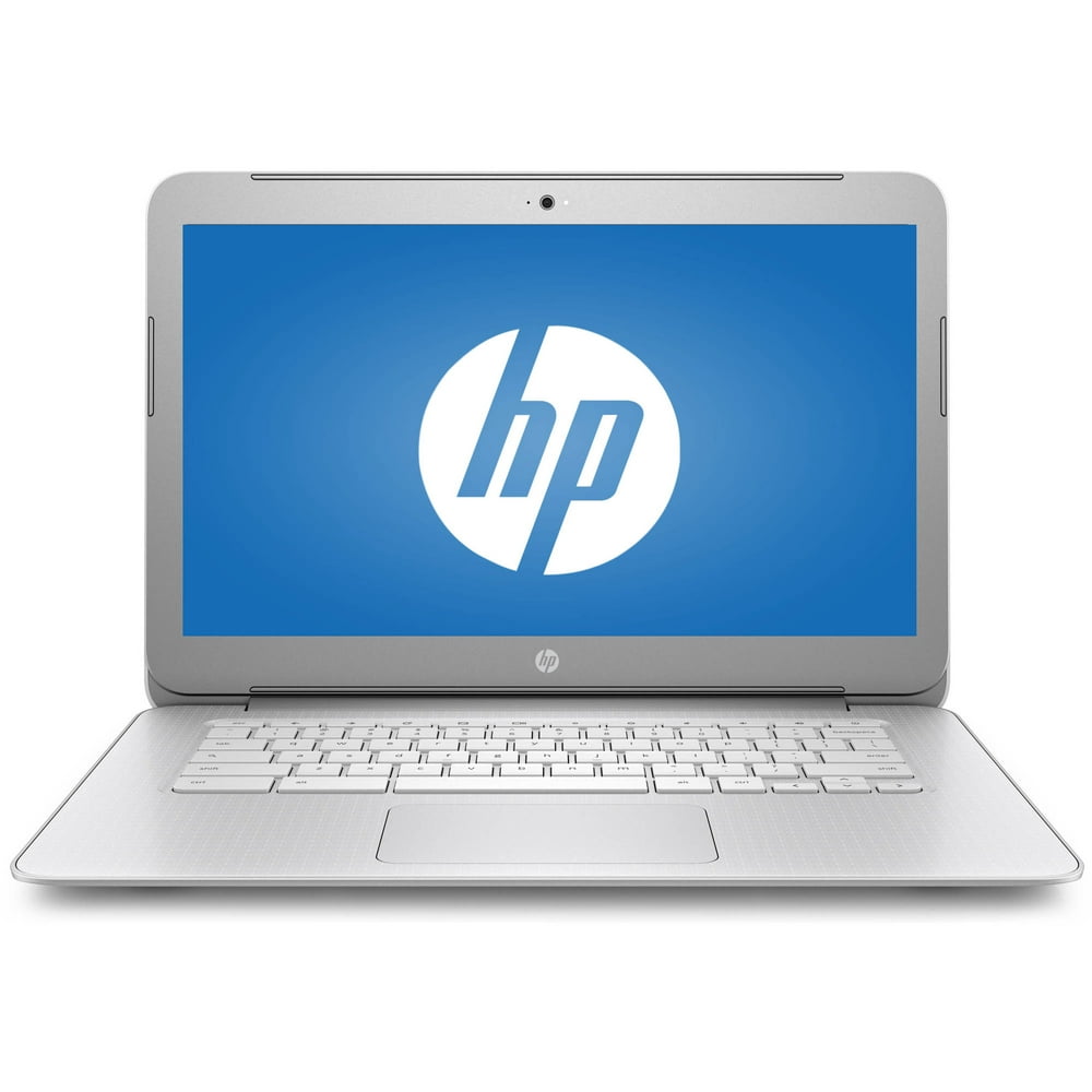 HP Silver 14" Chromebook 14-ak040wm Laptop PC with Intel Celeron N2940 ...